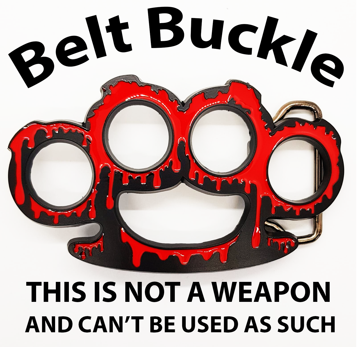 Dripping Blood Knuckle Duster BELT BUCKLE. This is not a weapon ...
