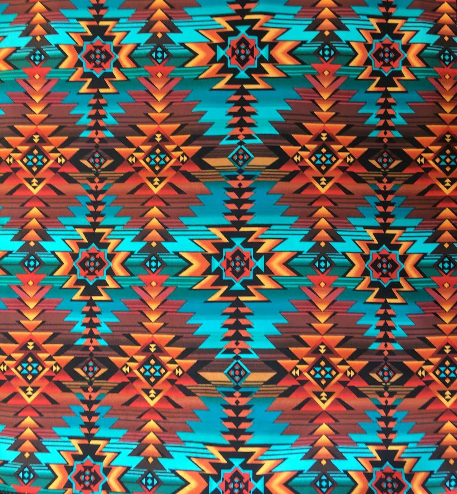 Navajo Aztec Influenced Native American Timeless Cotton Fabric Ideal f ...